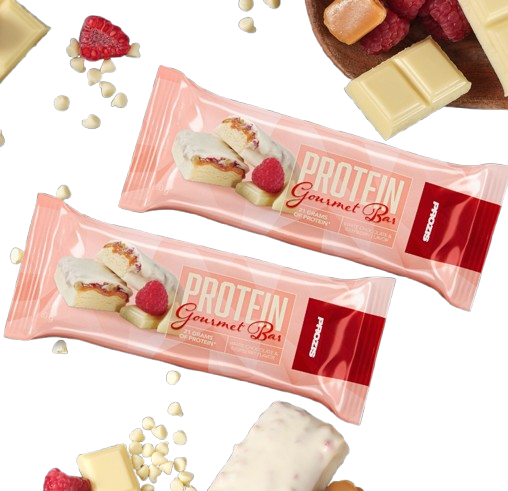 Prozis Protein Gourmet Bar Choc Br e Framboesa 80g – Hiper Farma