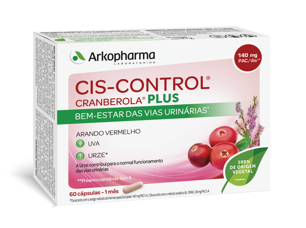Arkopharma Cis-Control Cranberola Plus Caps X60 cáps(s) – Hiper Farma